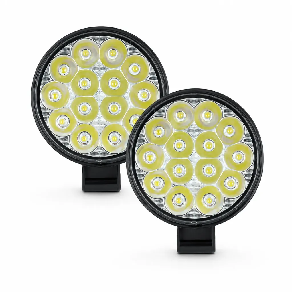Faro redondo chico de 16 LED función fijo + estrobo | Levzen